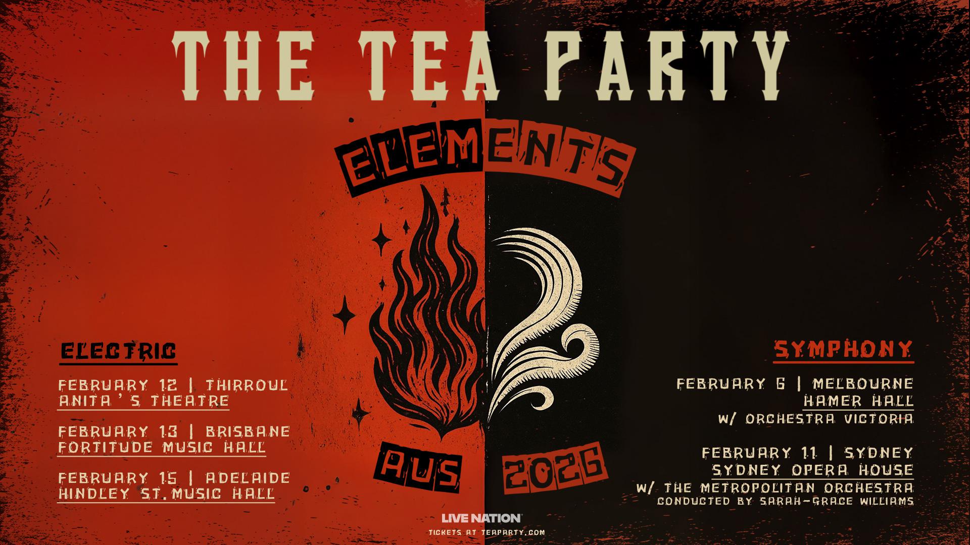 Tours: The Tea Party To Return To Australia In 2026 For The Elements ...